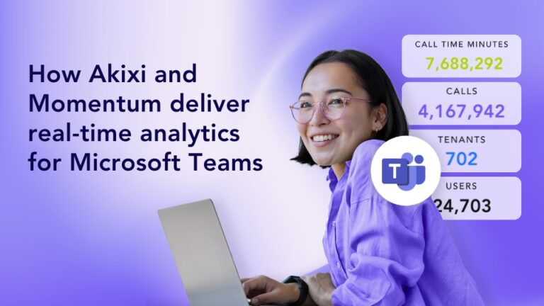 How Akixi and Momentum deliver real-time analytics for Microsoft Teams